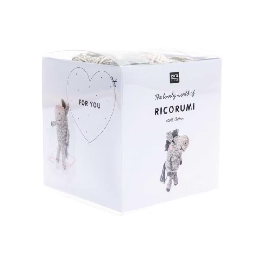 Kit crochet amigurumi Creative Ricorumi – L’Âne – Rico Design – 100% coton